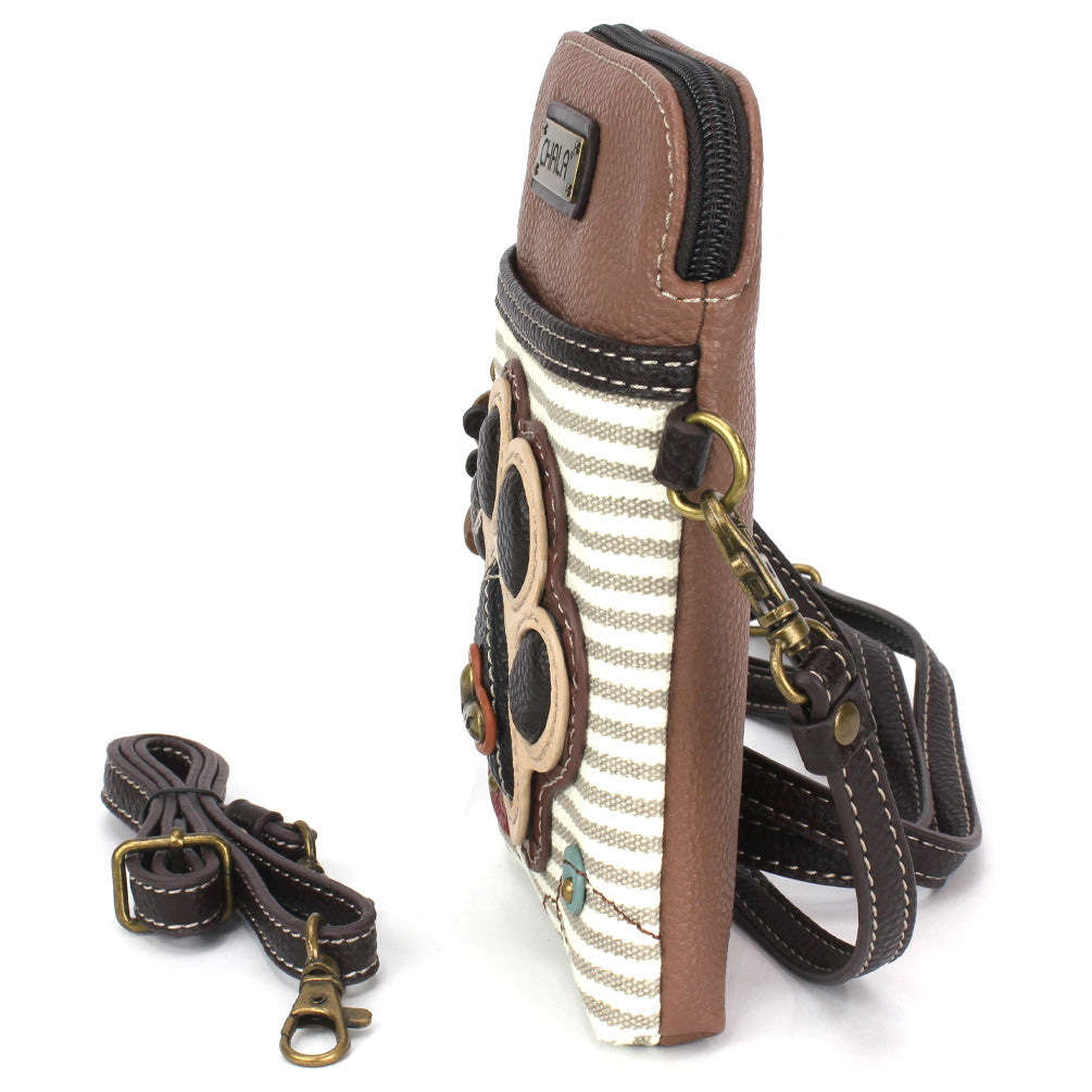 Cellphone Xbody - Ivory Paw Print – Whimsical Bags