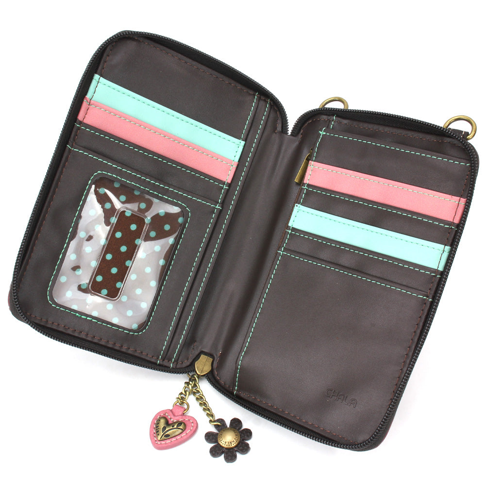Wallet Xbody - Spotted Pink Pig – Whimsical Bags