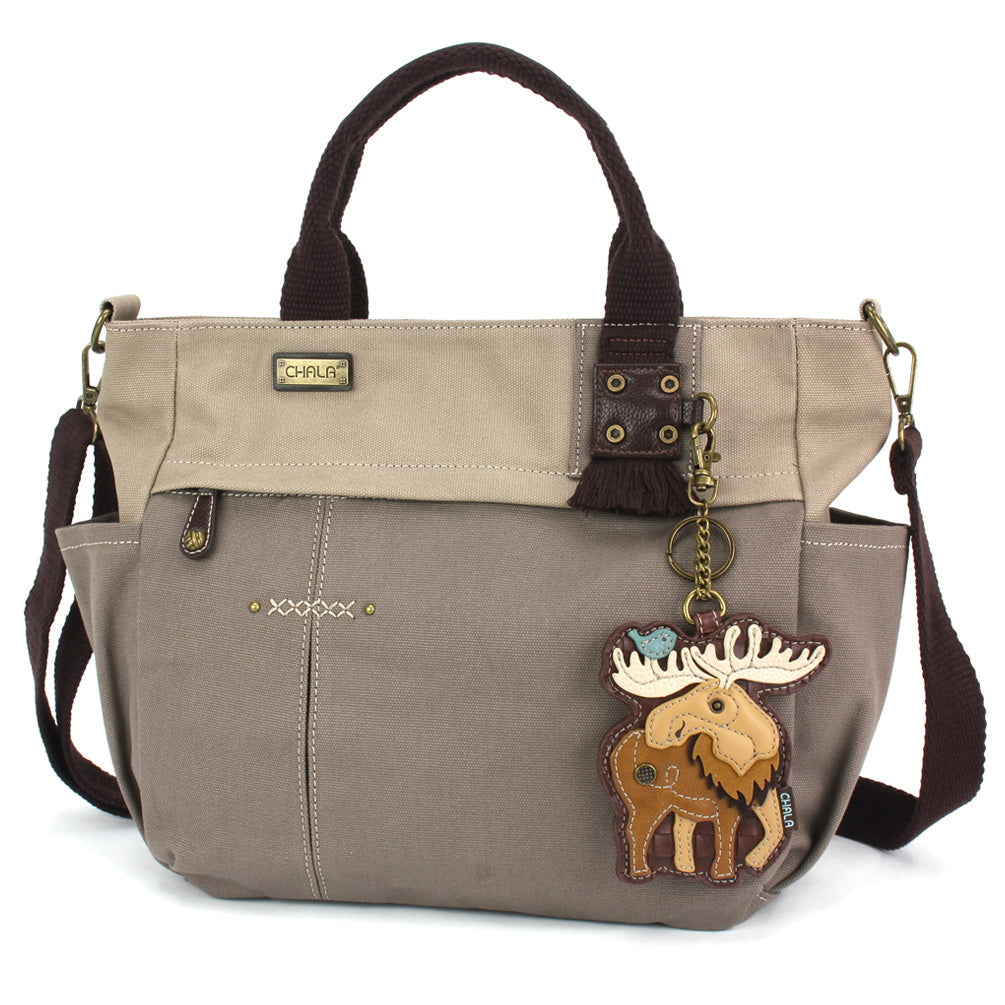Multi Pocket Tote - Moose – Whimsical Bags