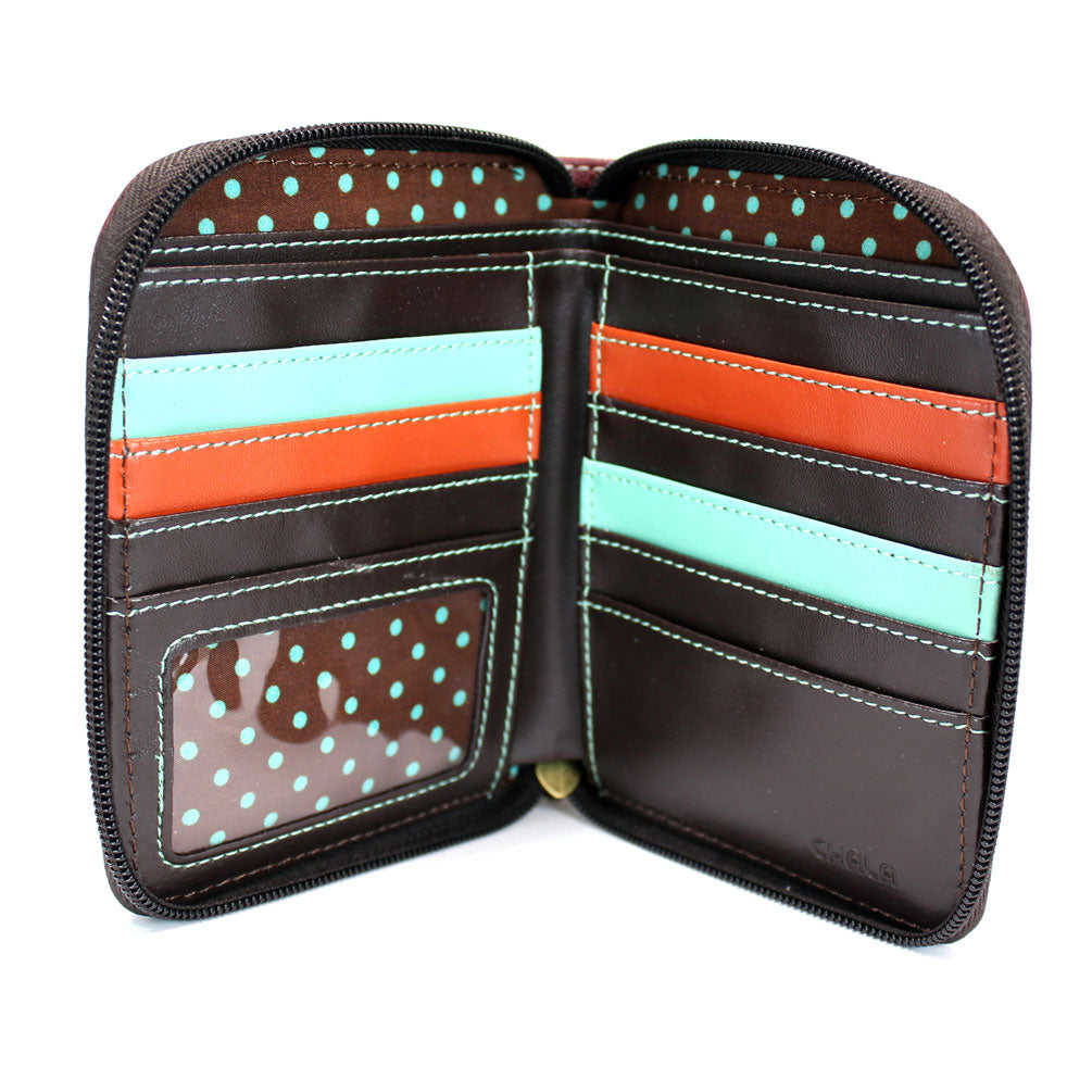 Chala Zip Around Wallet - Paw Print (Ivory) – Whimsical Bags